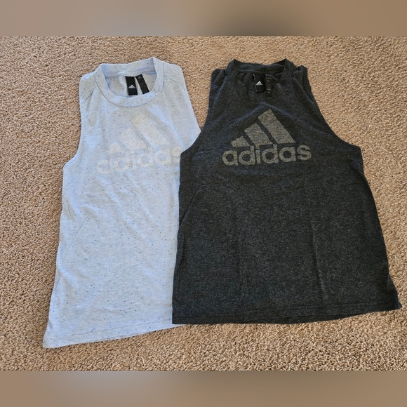 adidas | Tops | Euc Set Of 2 Adidas Muscle Tank Tops Size Small | Poshmark